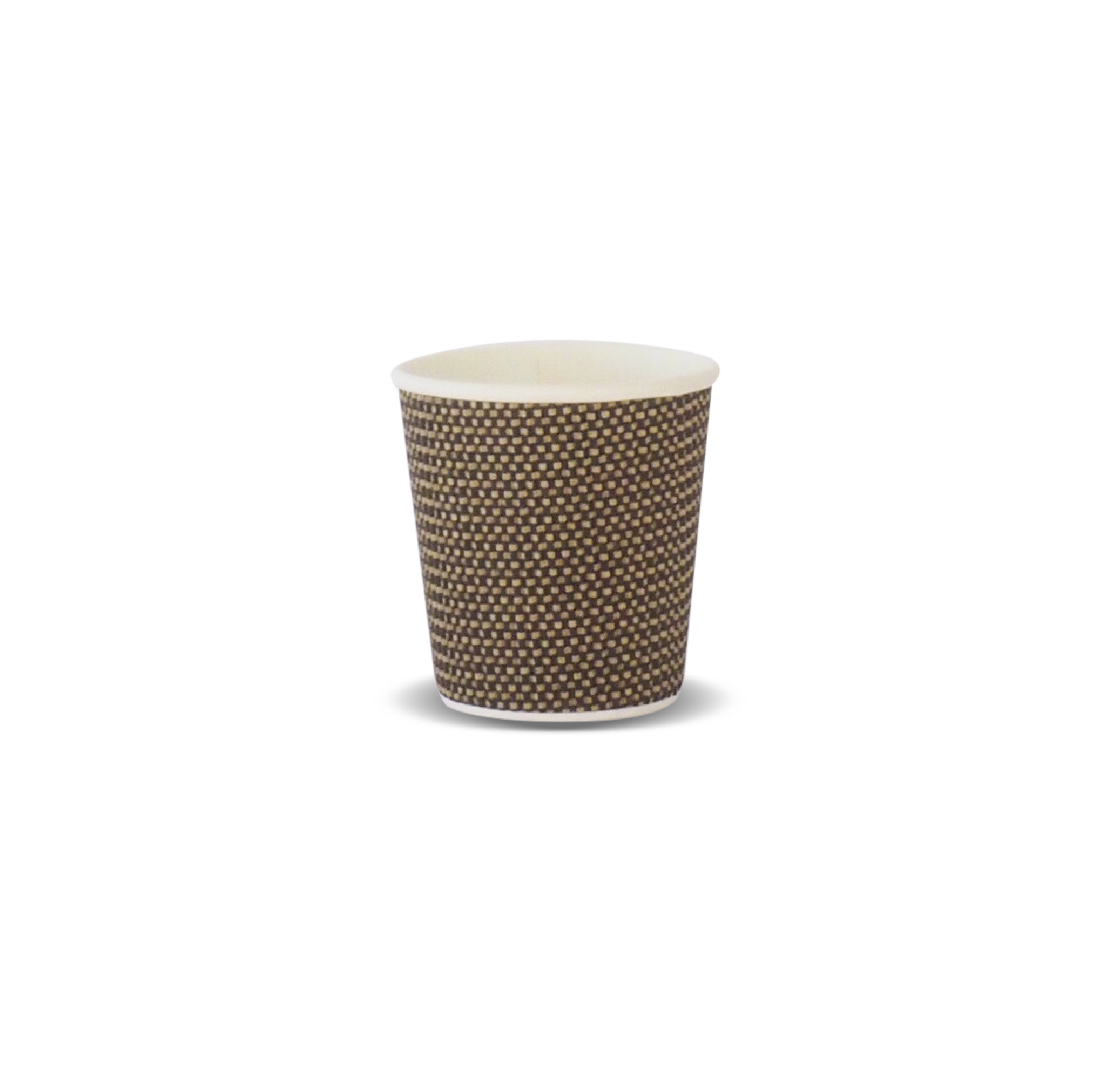 4oz Brown Checker Cup – Cups 2 Go