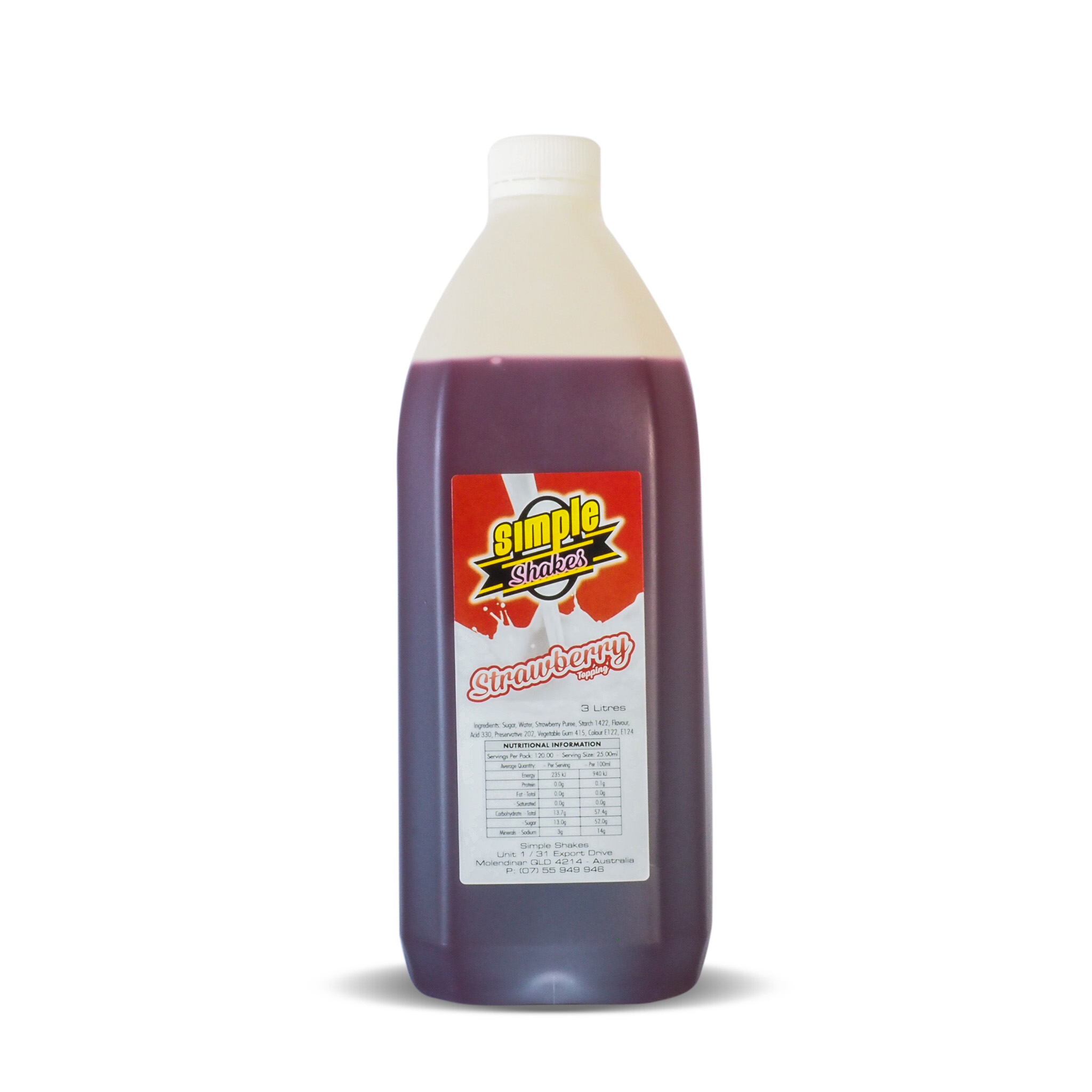Strawberry Frappe Syrup – 3L – Cups 2 Go