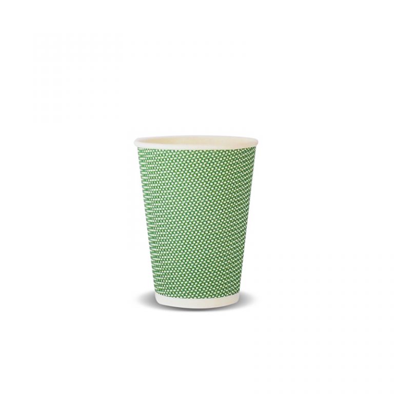 12oz Lime Green Checker – Cups 2 Go